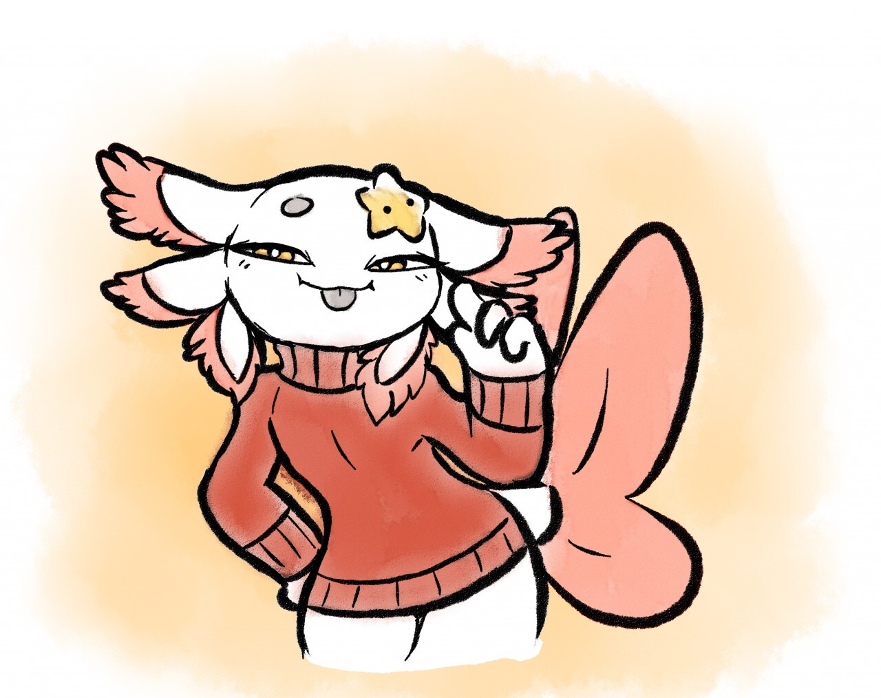 ArtStation - Old Axolotl Mascot Design