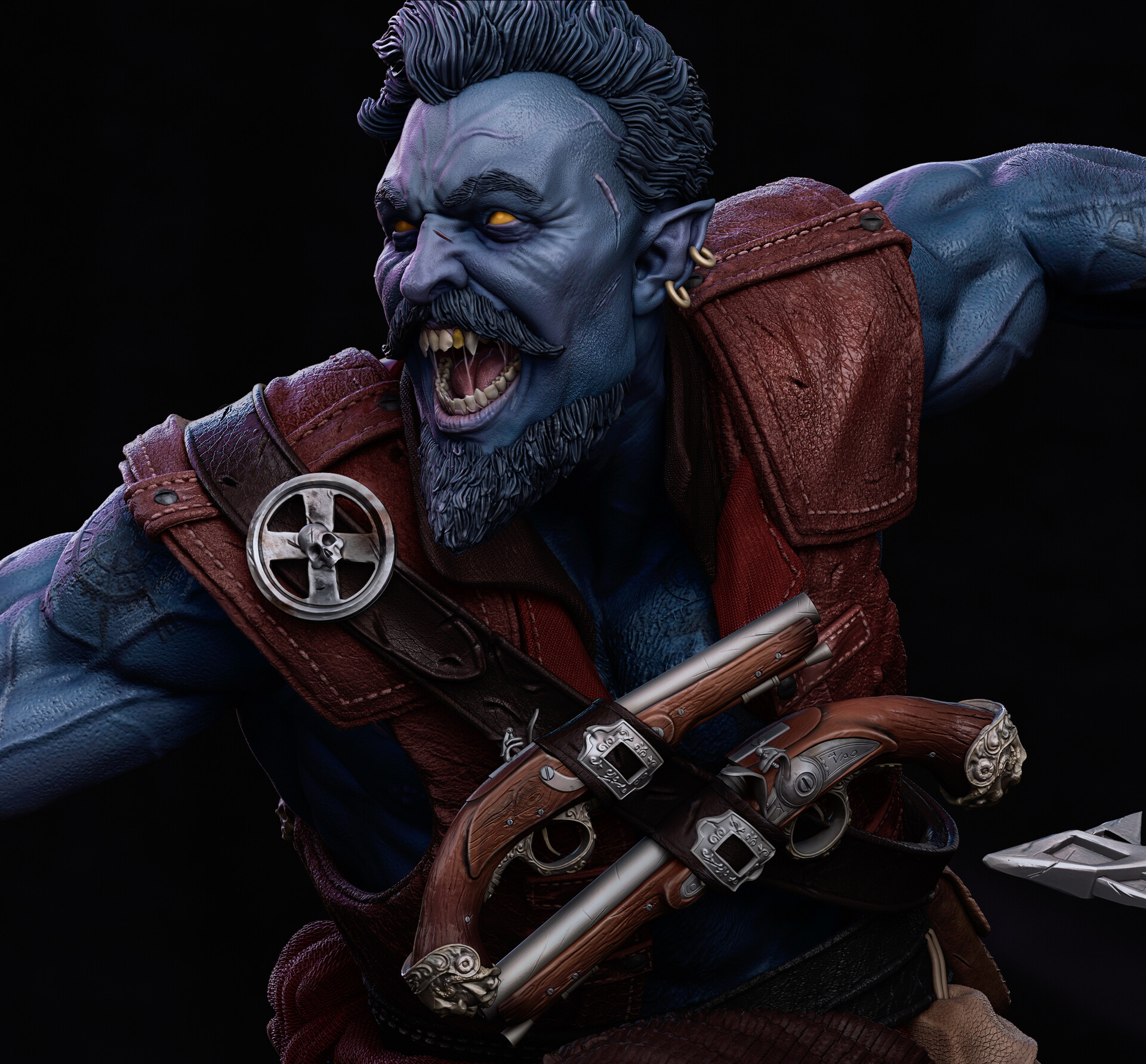 ArtStation - Nightcrawler- The Pirate Mutant