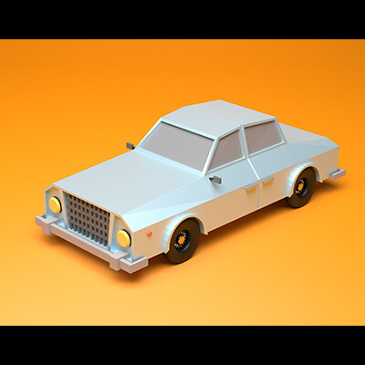 ArtStation - Stylized Low Poly Car 05