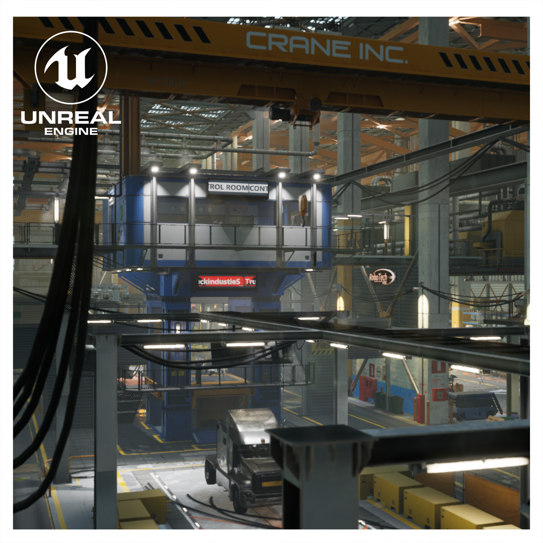 ArtStation - Factory Assembly Line - Lighting
