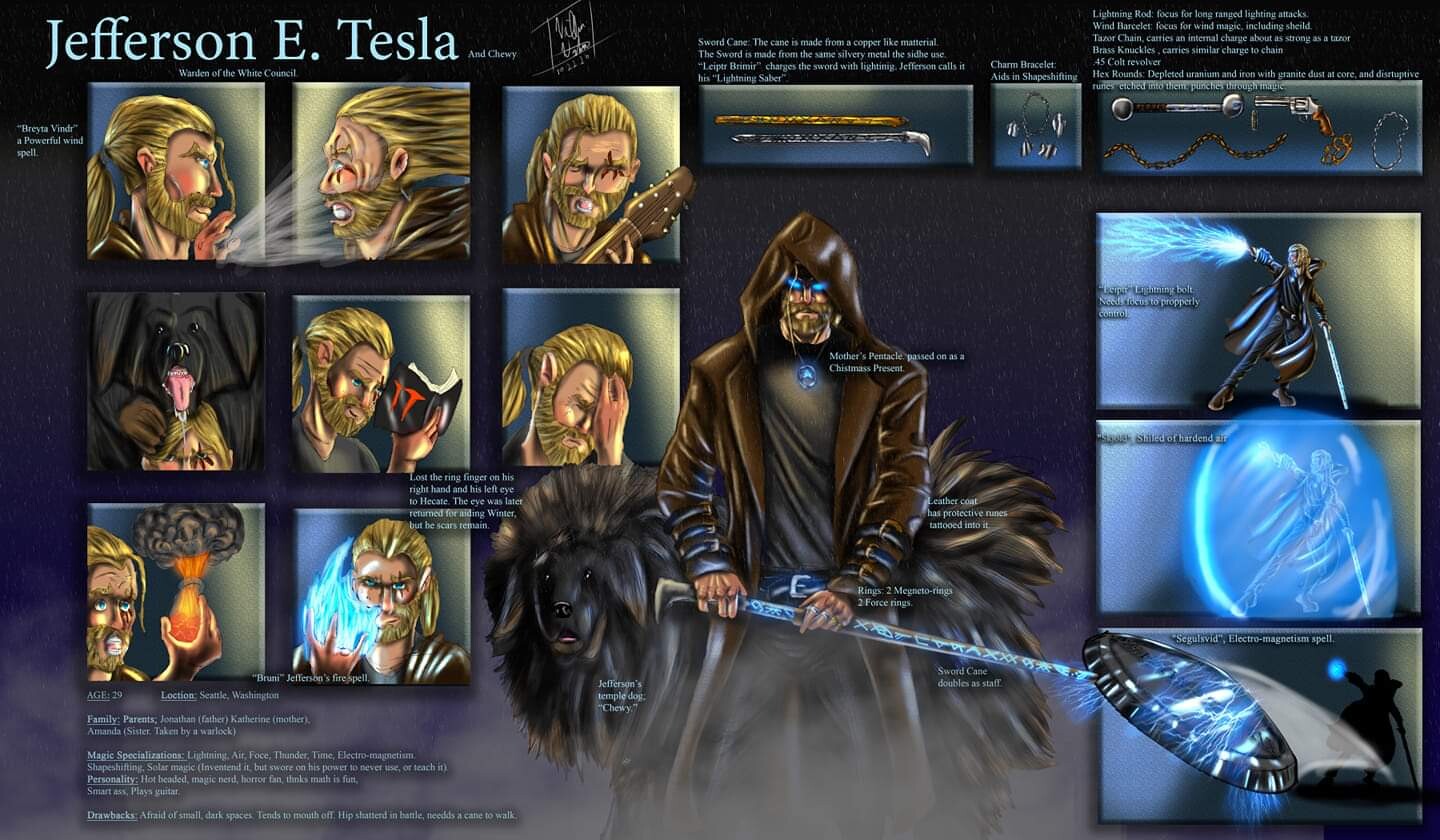 ArtStation - Tesla Character sheet