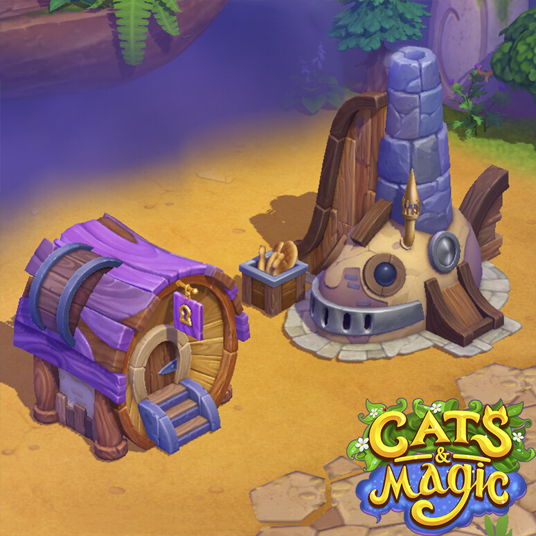 ArtStation - Cats&Magic: Buildings