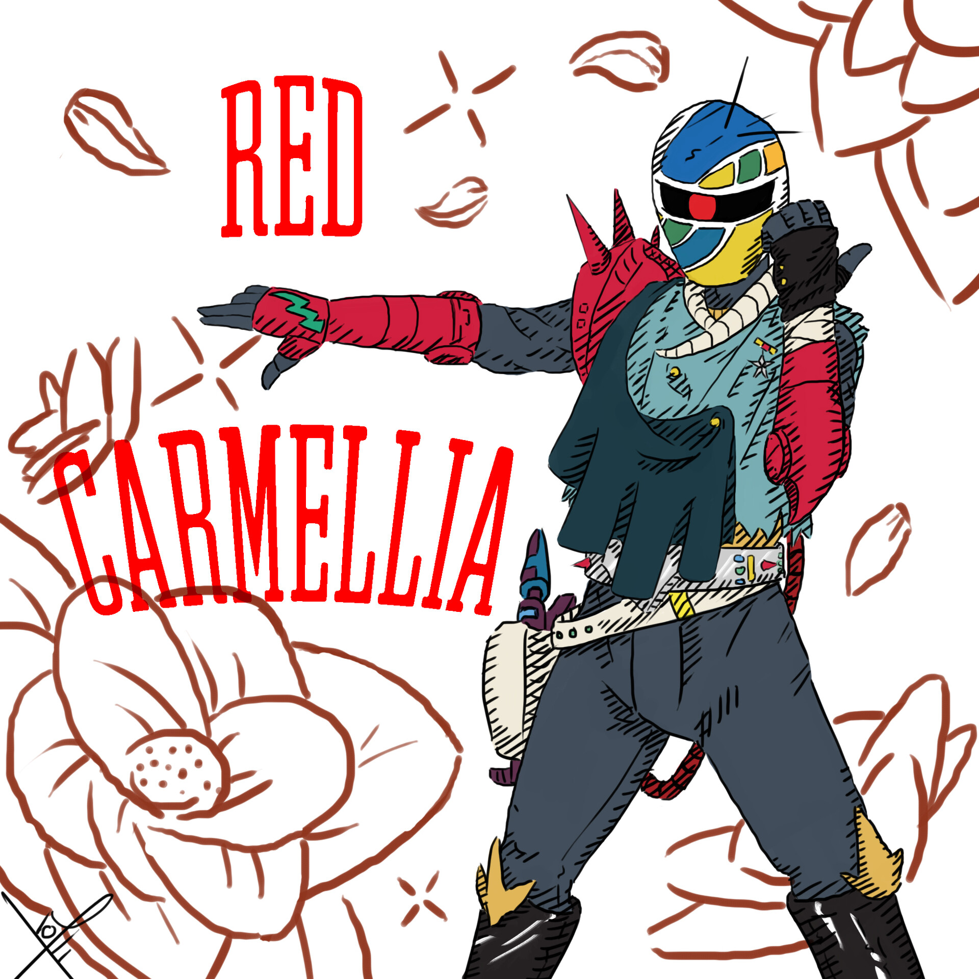 ArtStation - MY TAKE ON SUPER SENTAI! OC