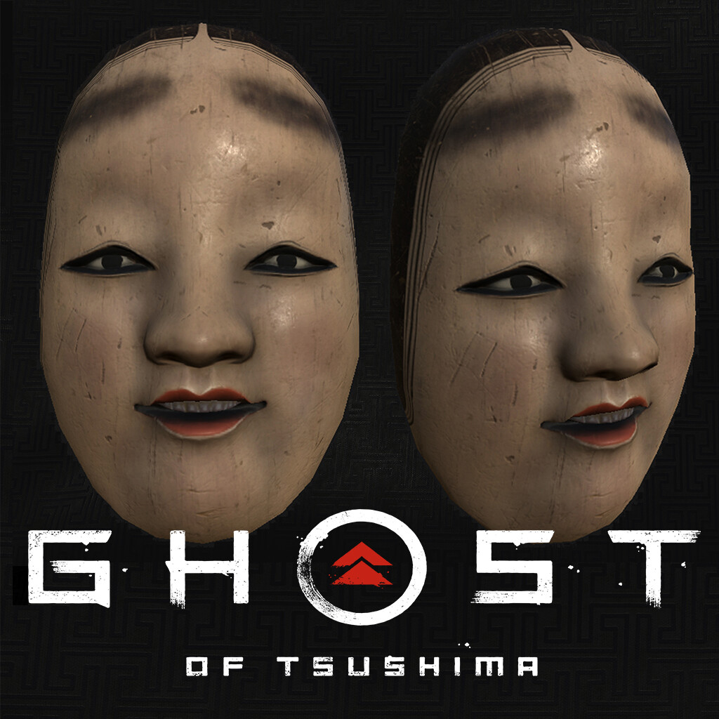 ArtStation - Ghost Of Tsushima : Props (Kabuki_Noh_Mask)