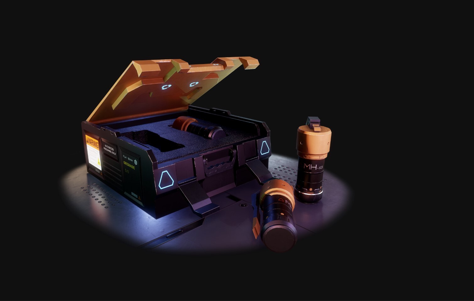 ArtStation - Sci fi Grenade Real time