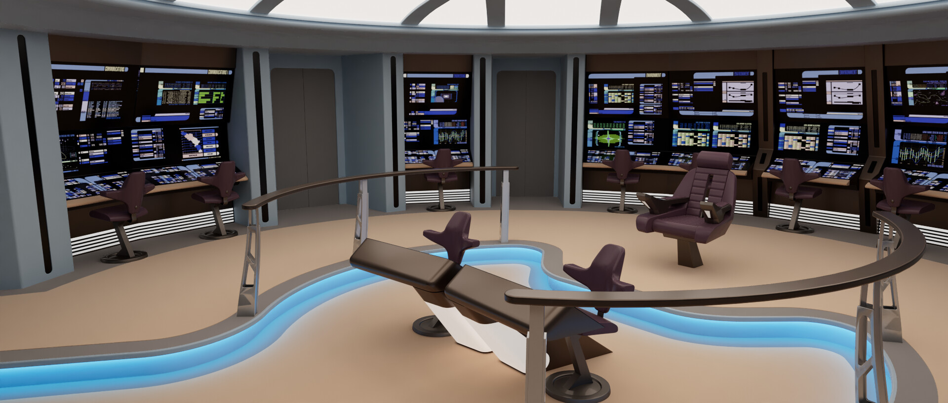 ArtStation - Star Trek TNG USS Sagittarius Bridge