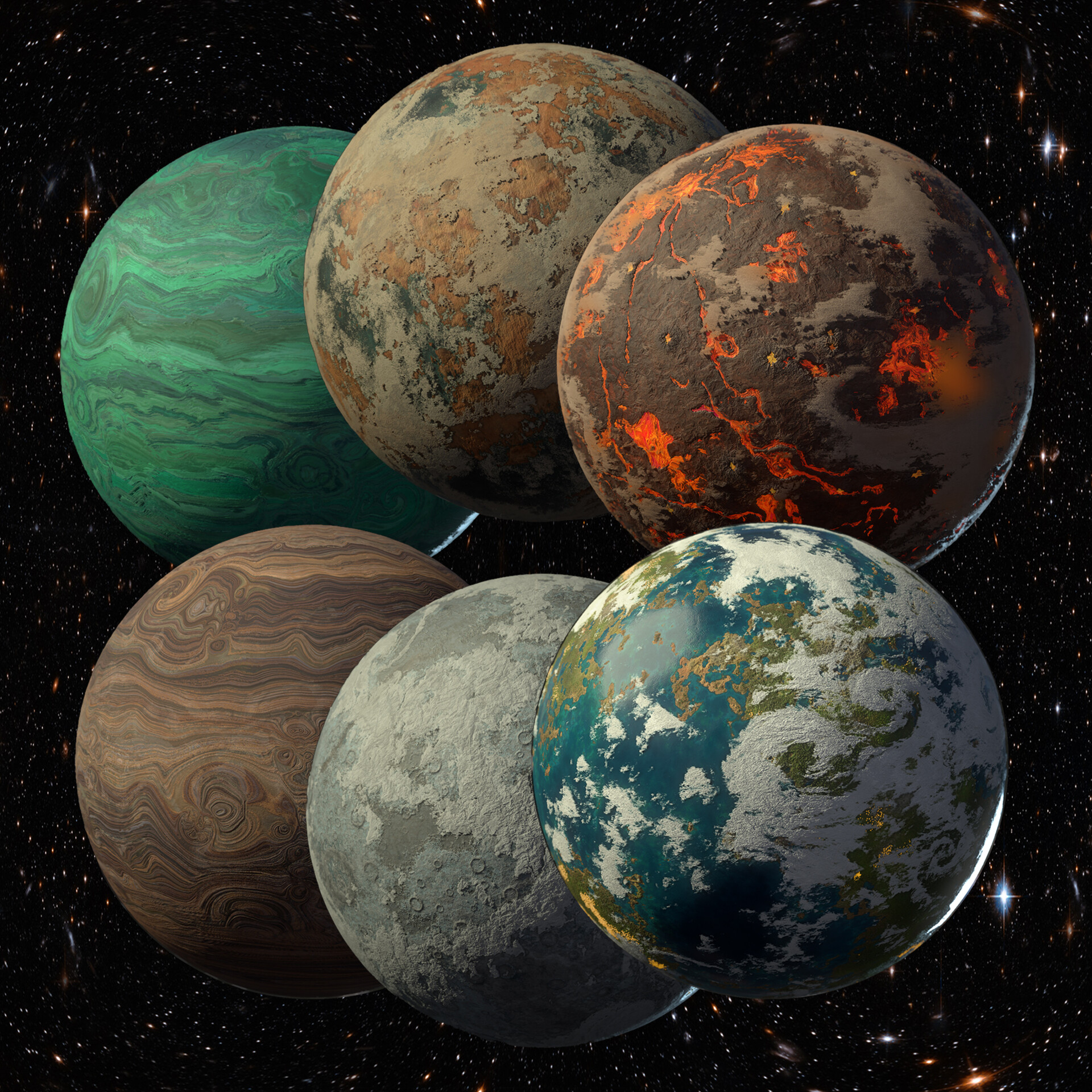 ArtStation - Planets