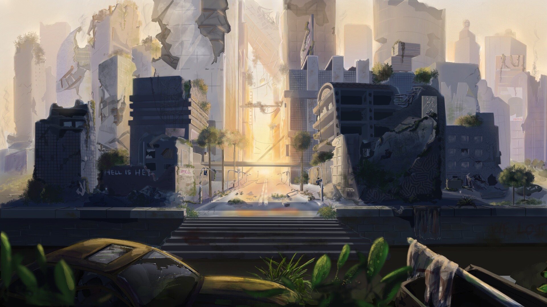 ArtStation - The abandoned city