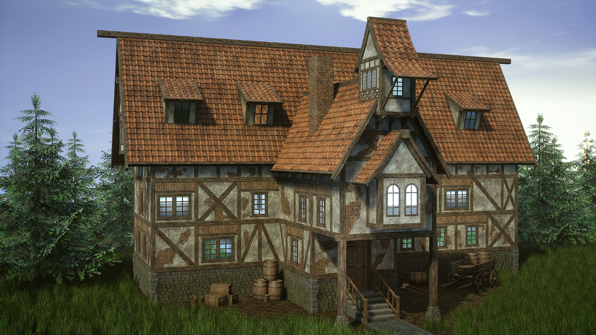 ArtStation - Medieval house