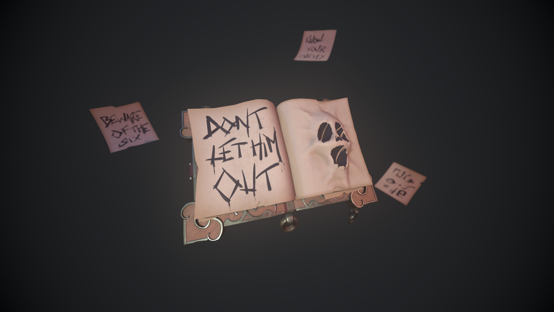 ArtStation - The Cursed Book - Animated Prop