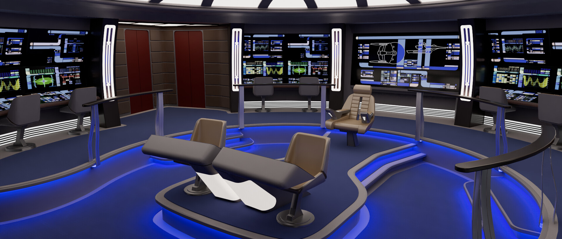 ArtStation - Star Trek TNG USS Triton Bridge