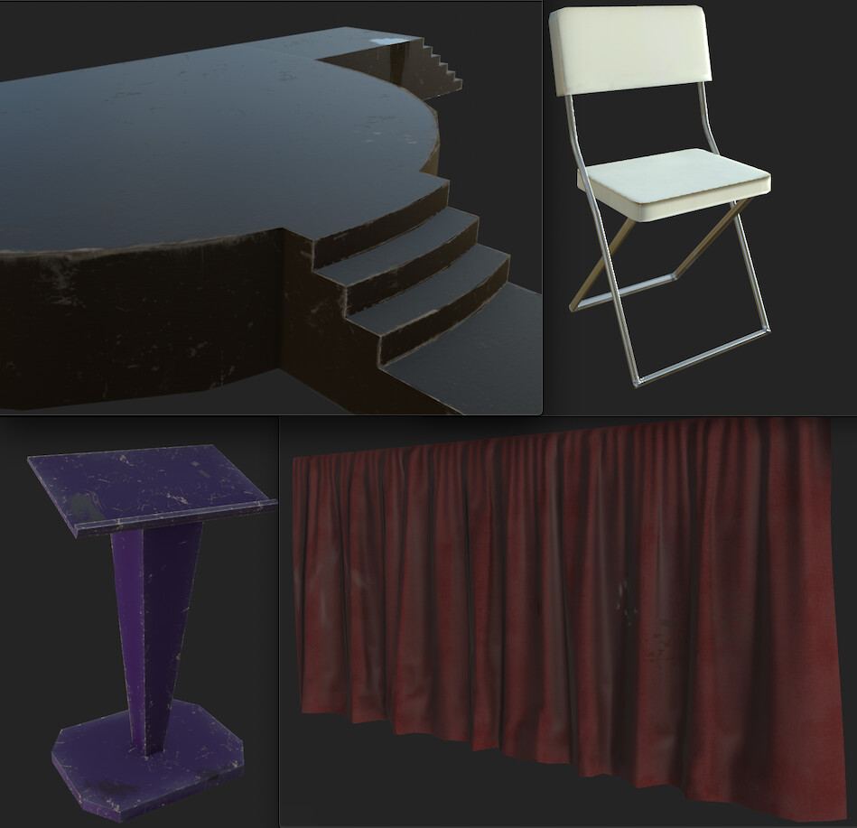 ArtStation - Nightclub Stage and Props