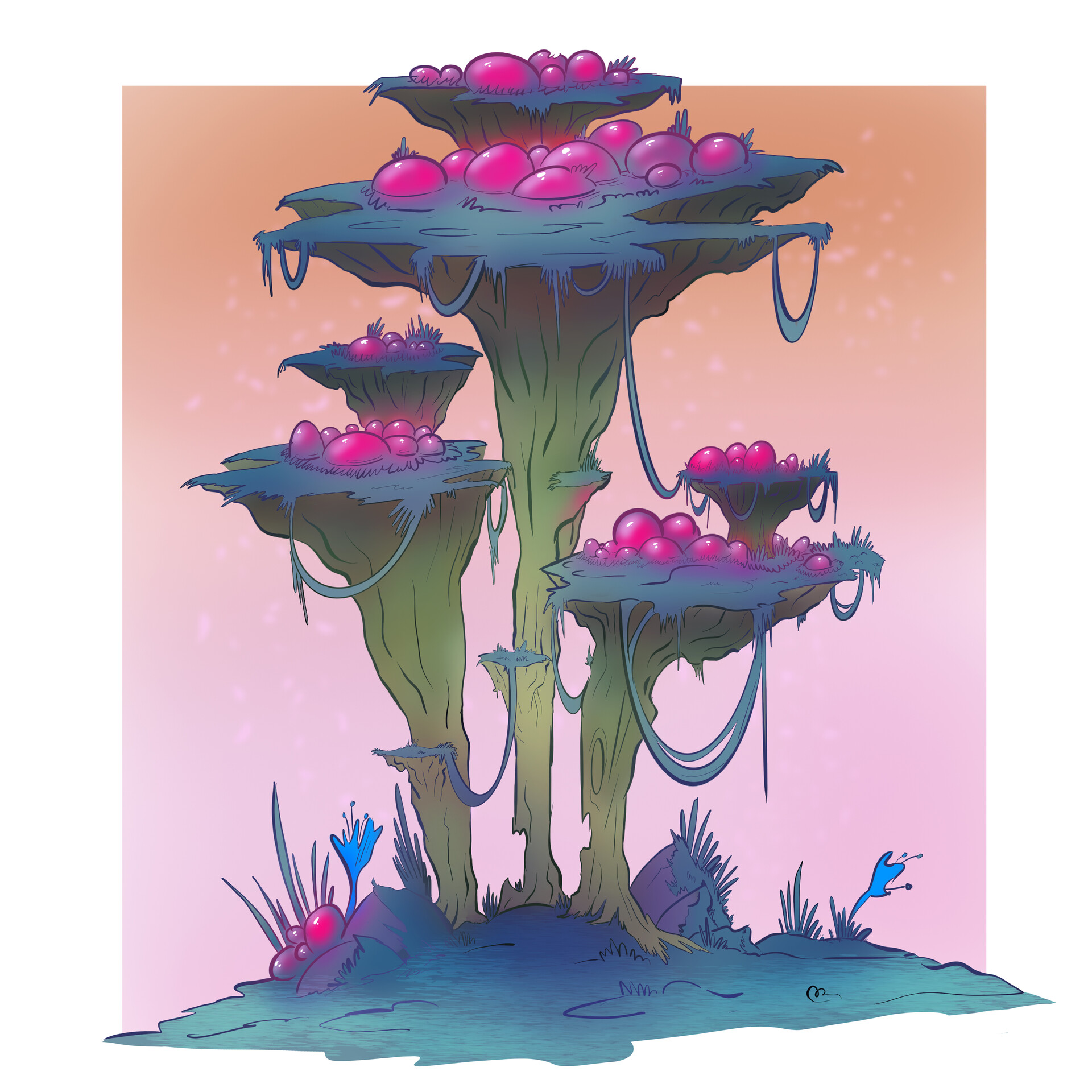 ArtStation - Alien Environment Concepts - 2017