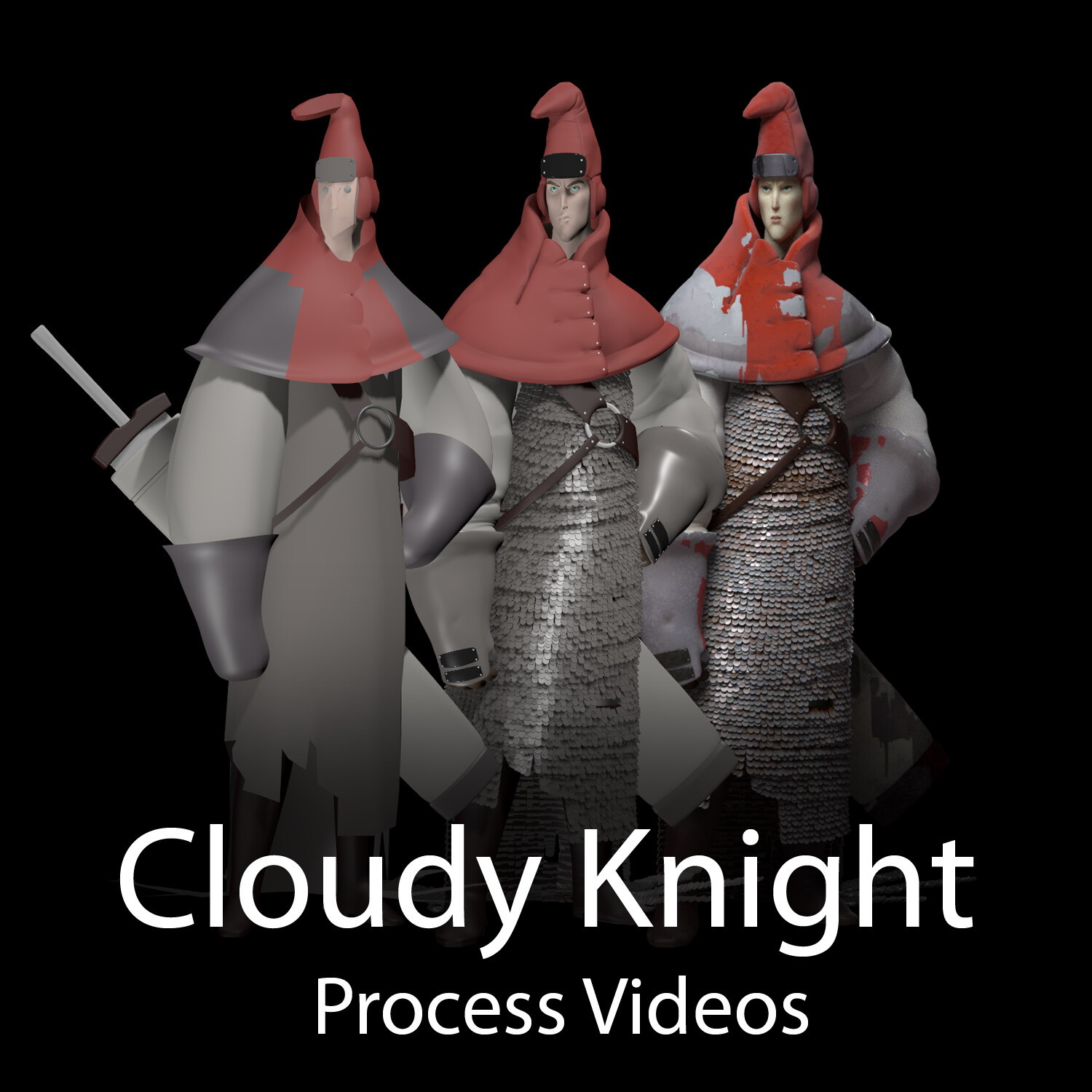ArtStation - Cloudy Knight Process
