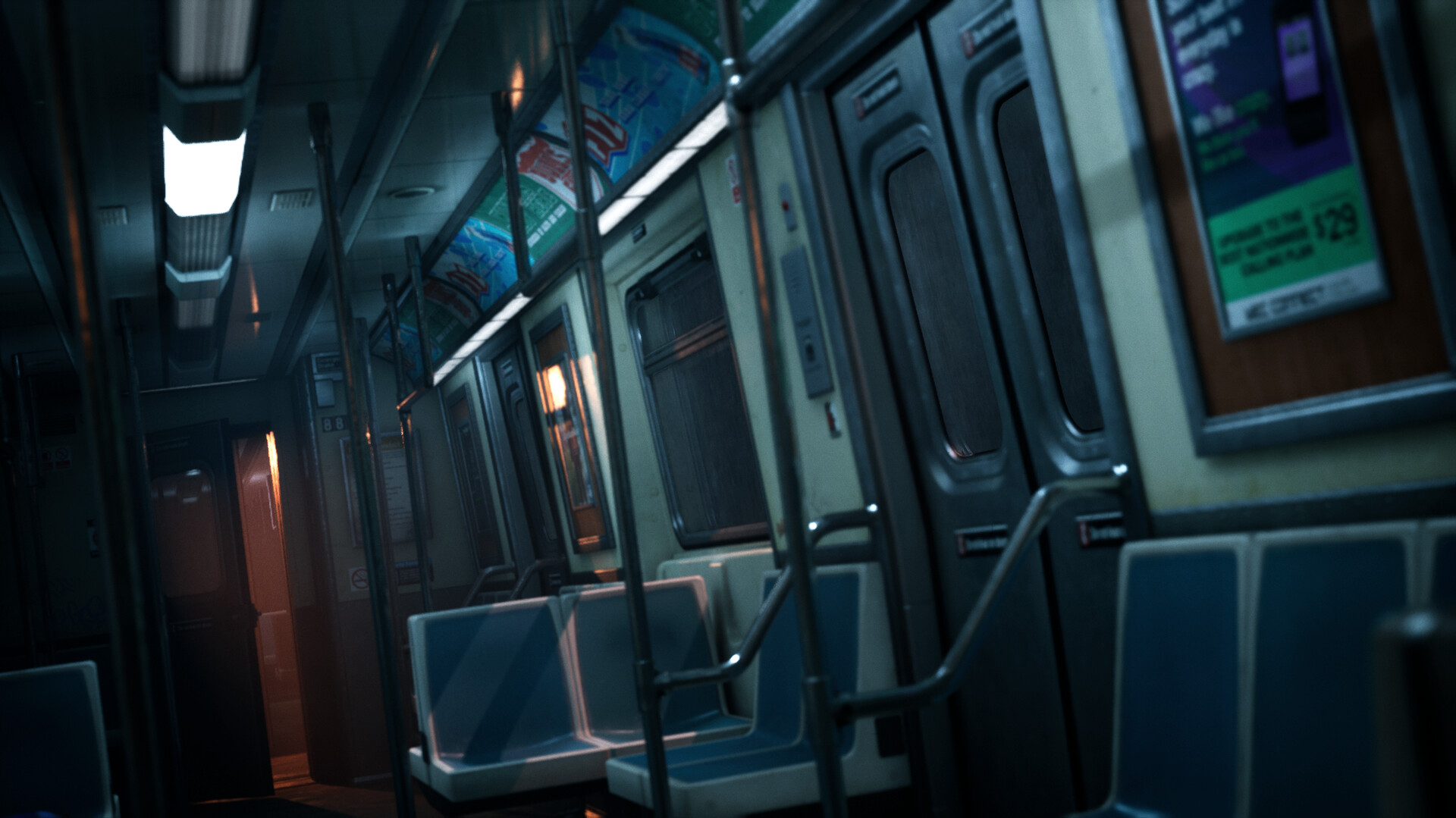 ArtStation - Subway Horror (Relighting)