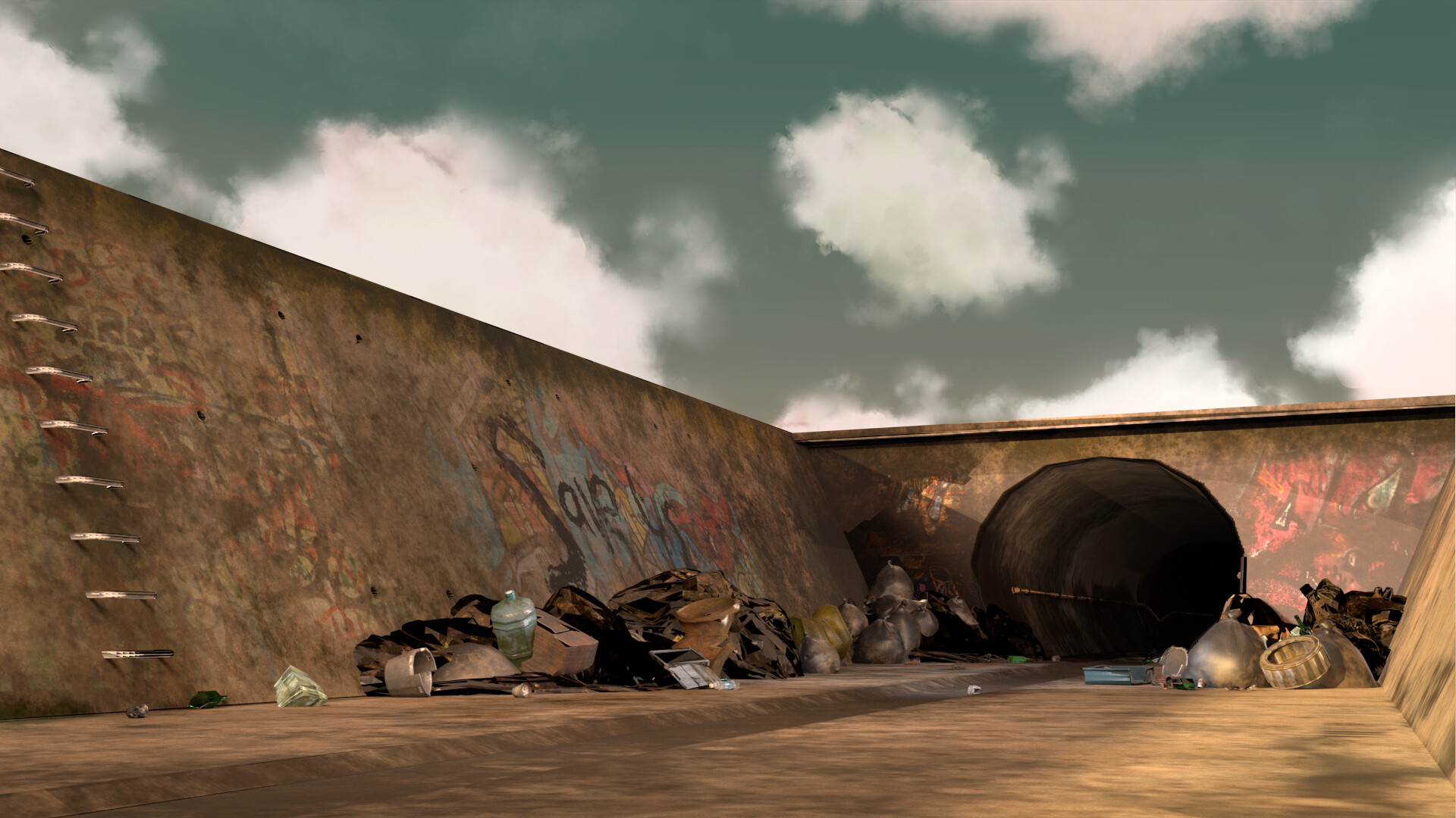 ArtStation - Entrance for Pit Animation