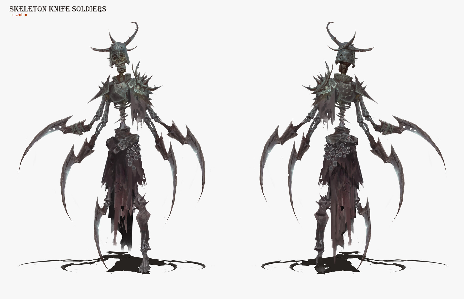 ArtStation - Skeleton monsters.