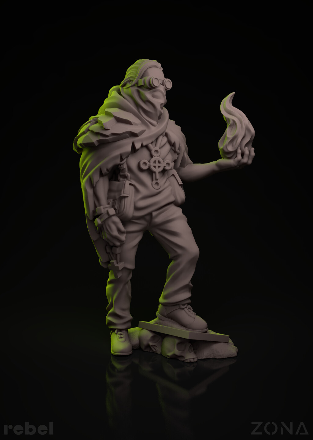 ArtStation - Mystique and Drunkard minatures for ZONA board game