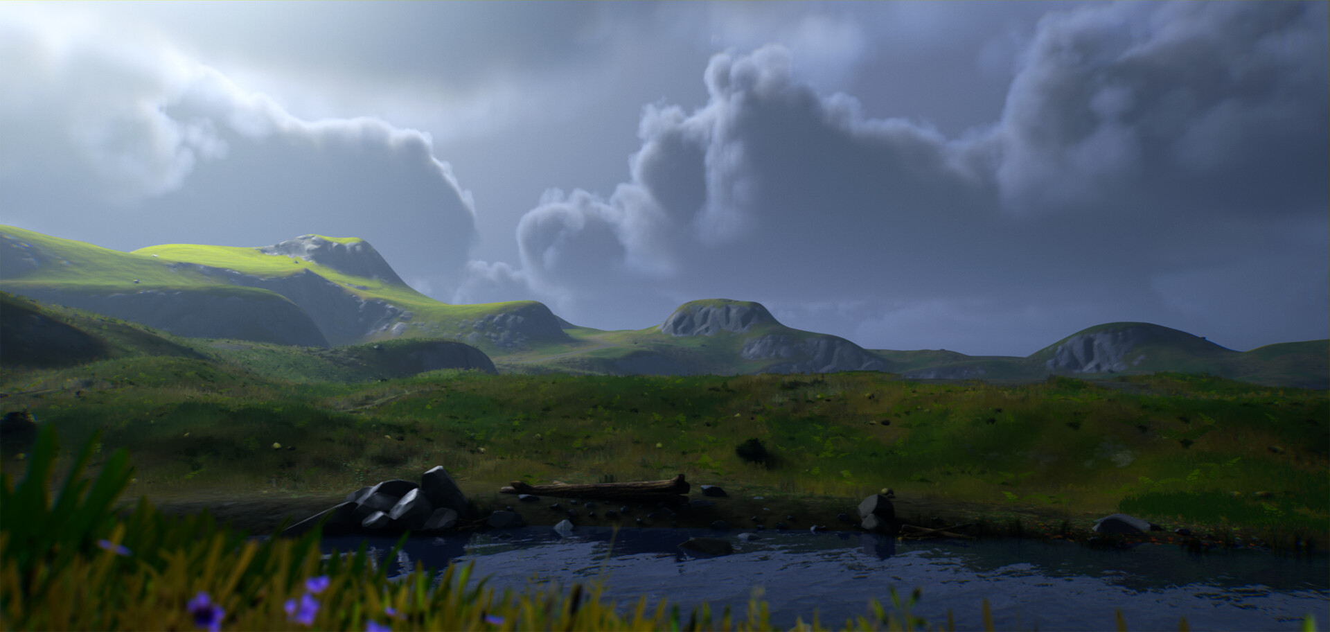 ArtStation - Unreal Engine Volumetric Cloud/Sky Sketches