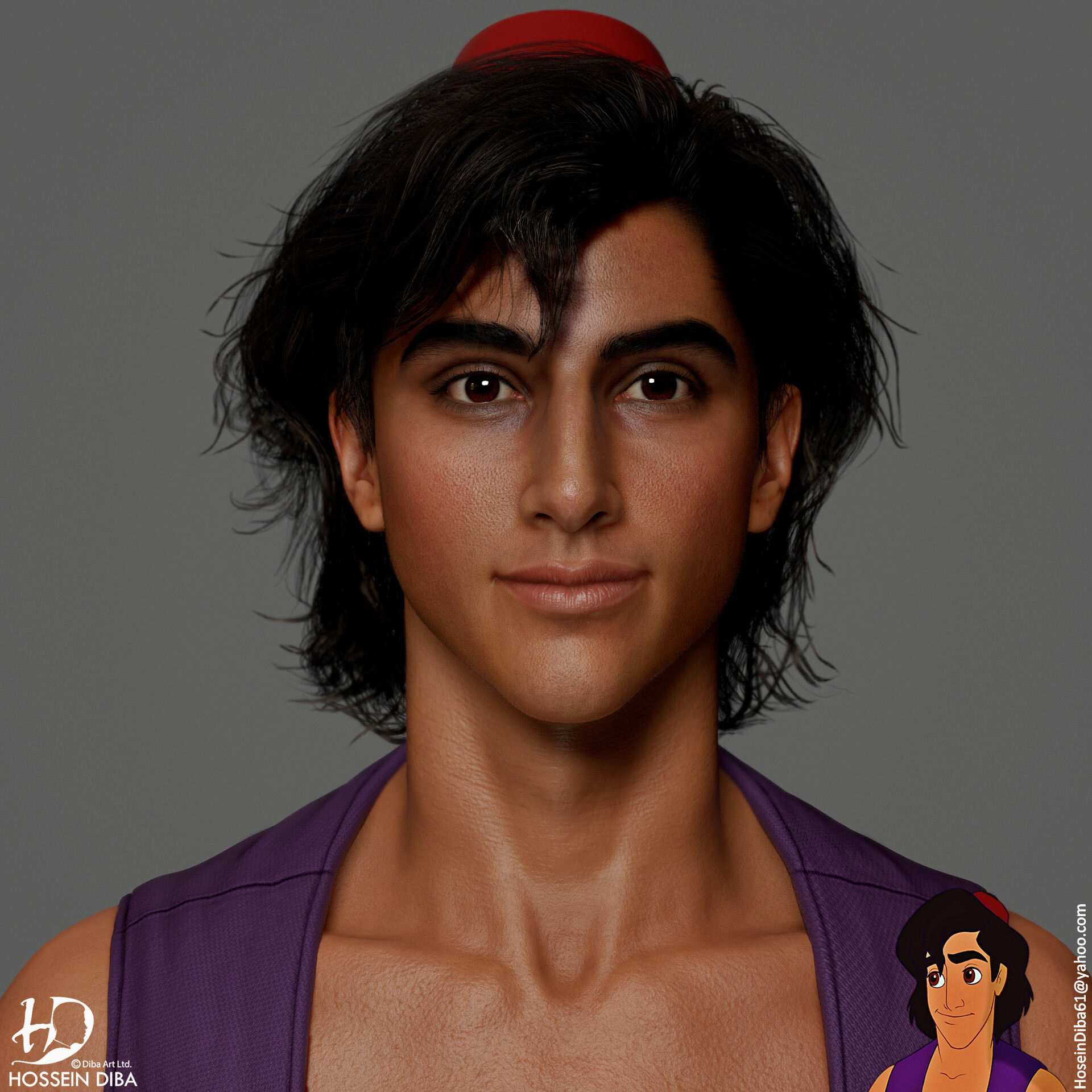 ArtStation - 3D Model of Aladdin (Real Time)