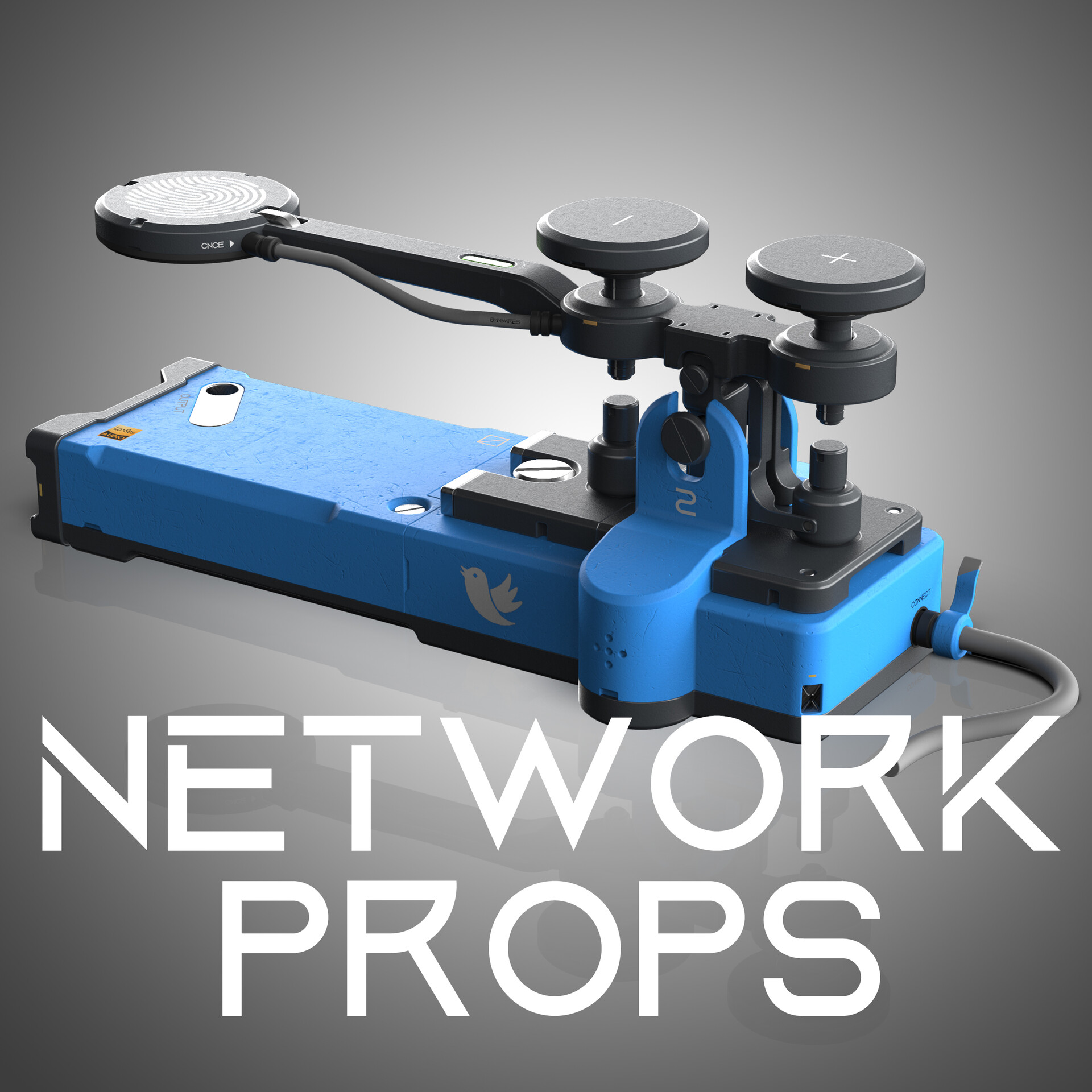 ArtStation - Network props 02_Tweeter