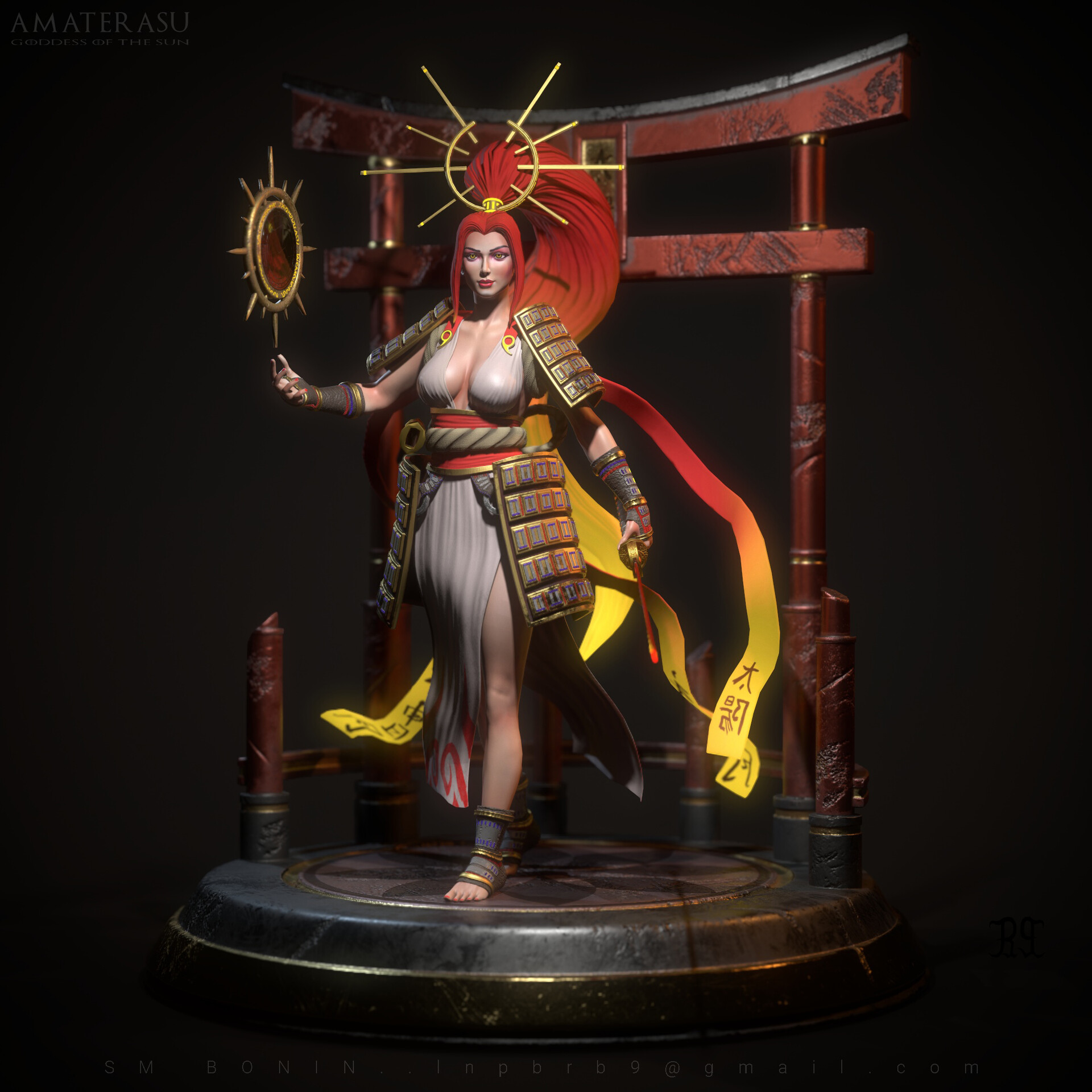 ArtStation - Amaterasu. Goddess of the Sun