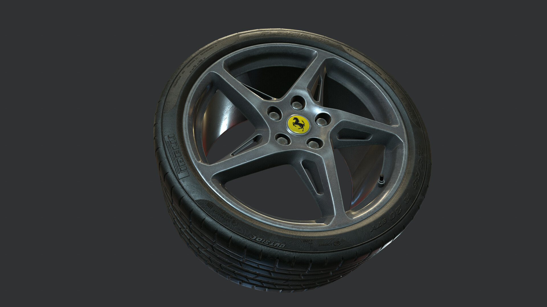 ArtStation - Pirelli Tyre Ferrari Wheel