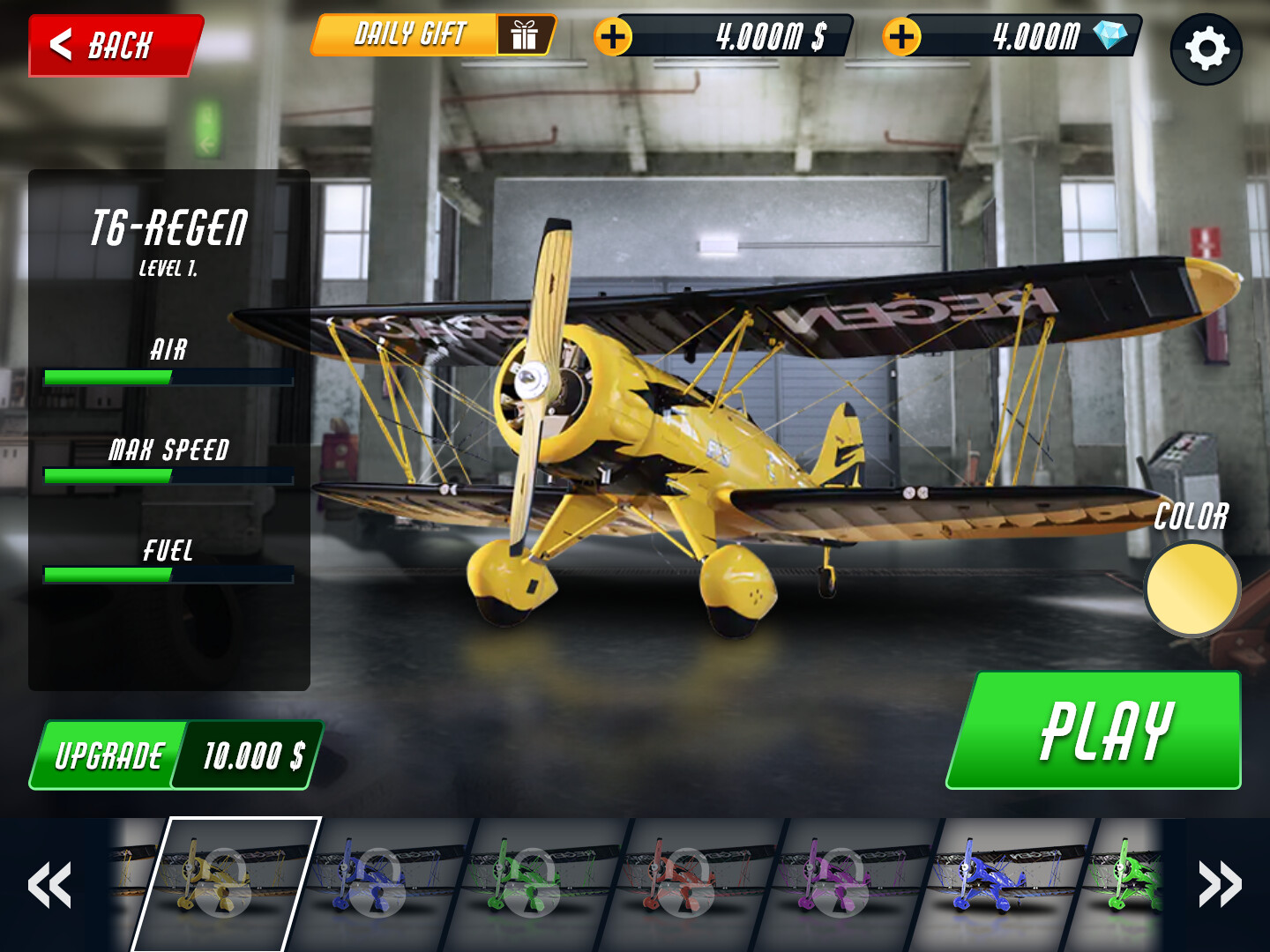 ArtStation - Plane Racing Game UX/UI