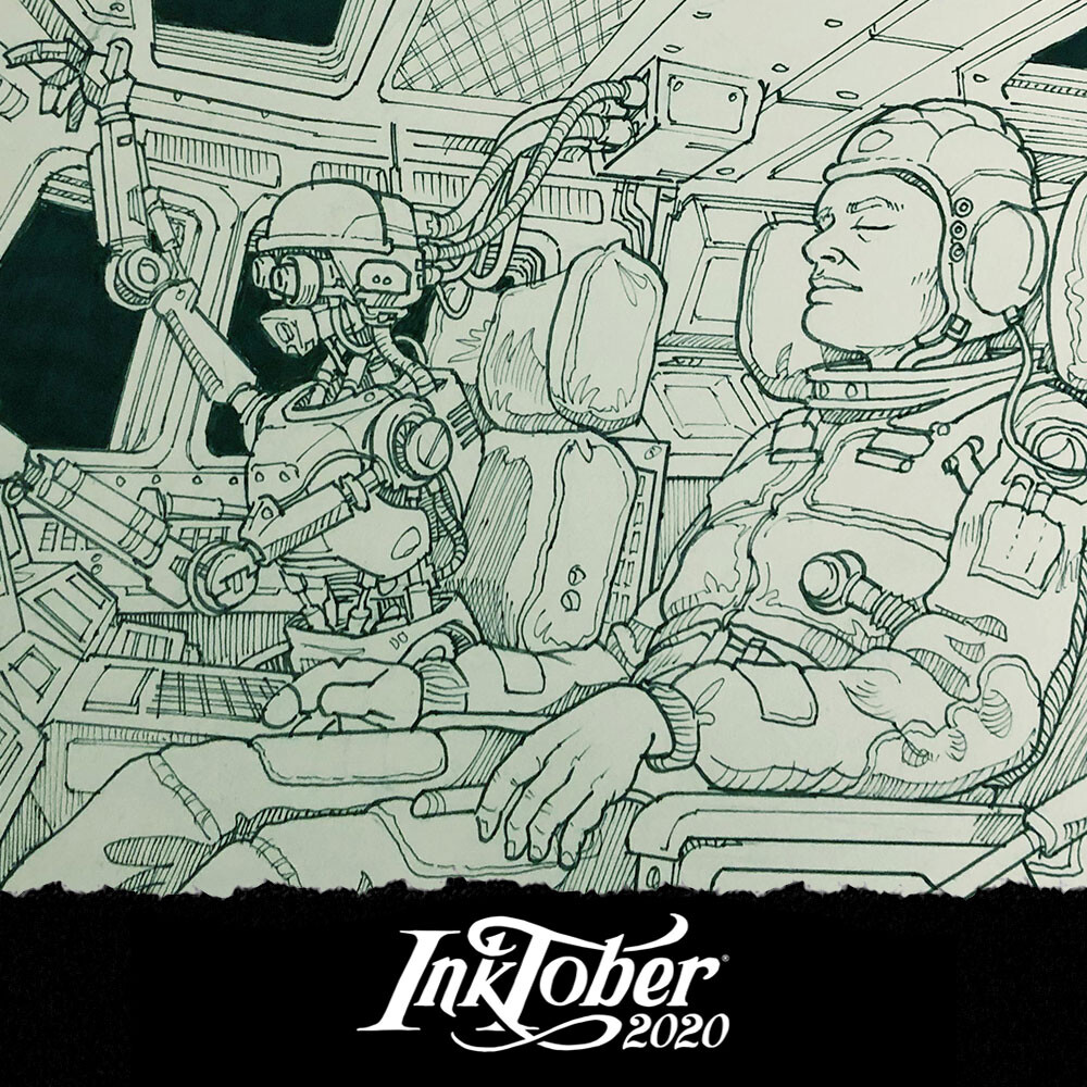 ArtStation - INKTOBER 2020 : DAY 21 : SLEEP