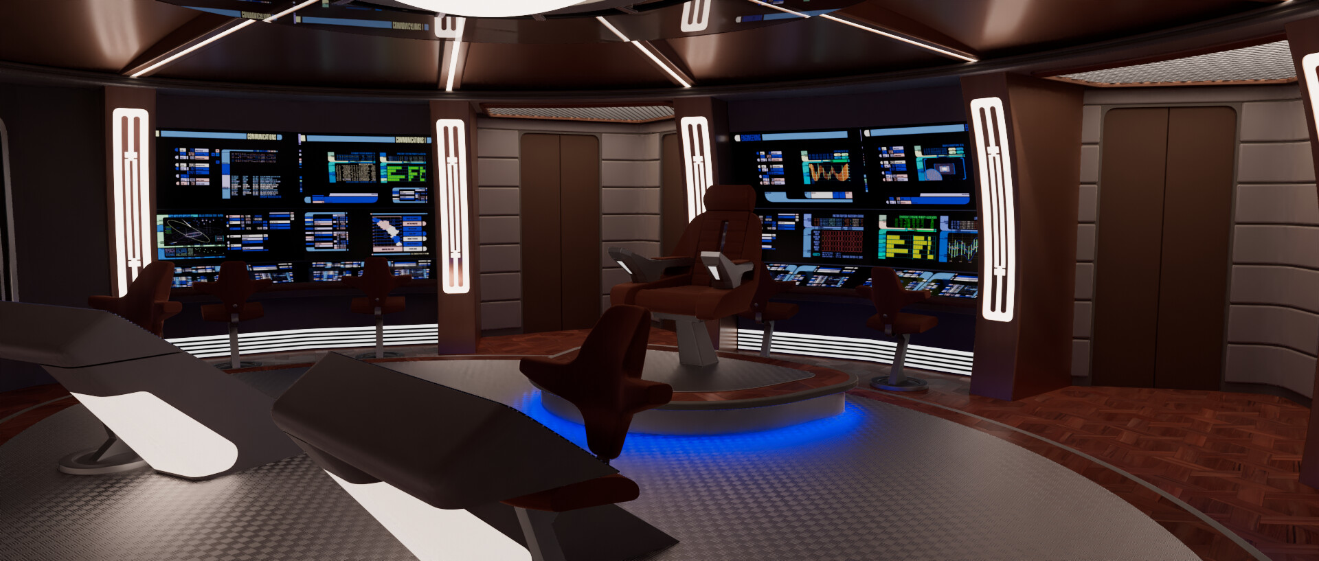 ArtStation - Star Trek TNG USS Athens Bridge