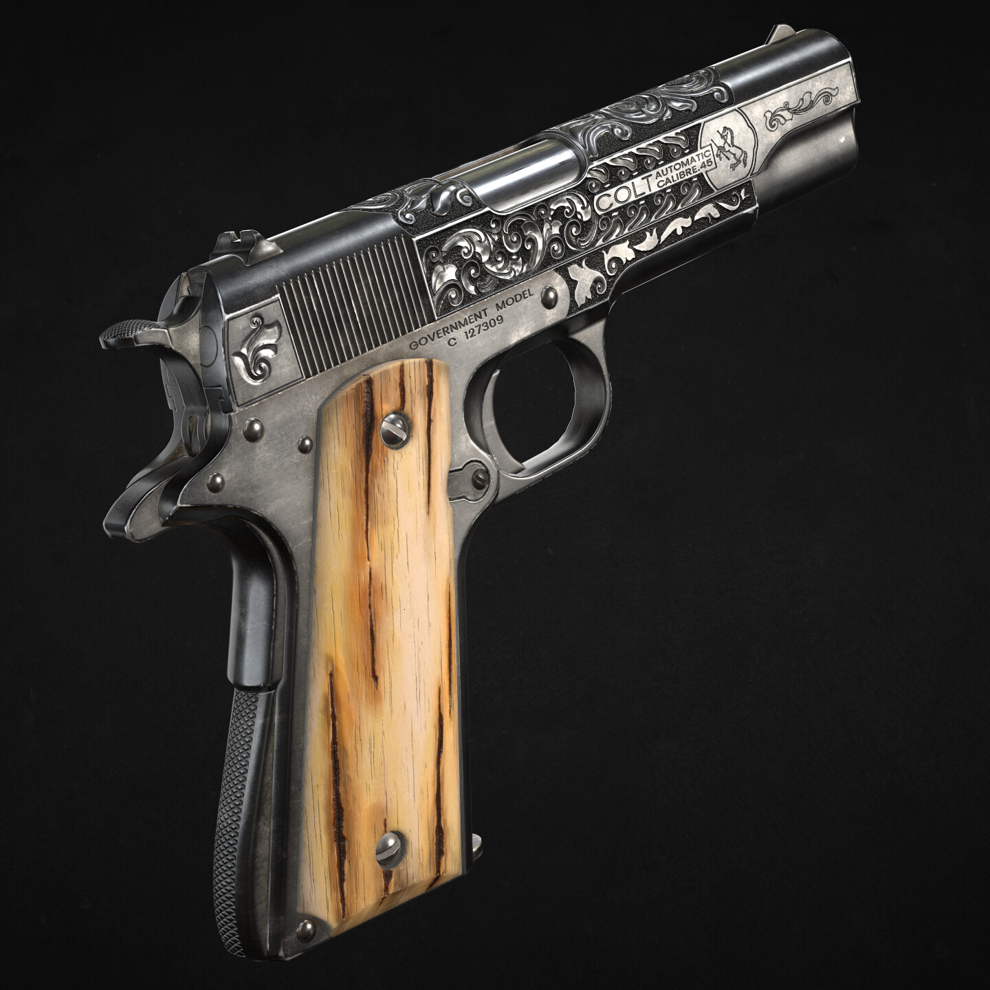 ArtStation - Engraved M1911