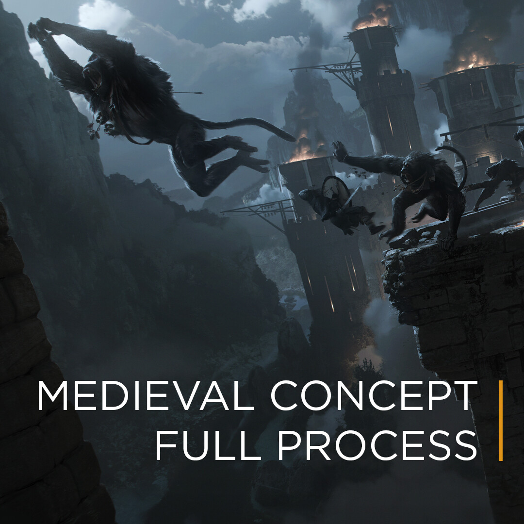 ArtStation - The Chase - Medieval Concept Tutorial
