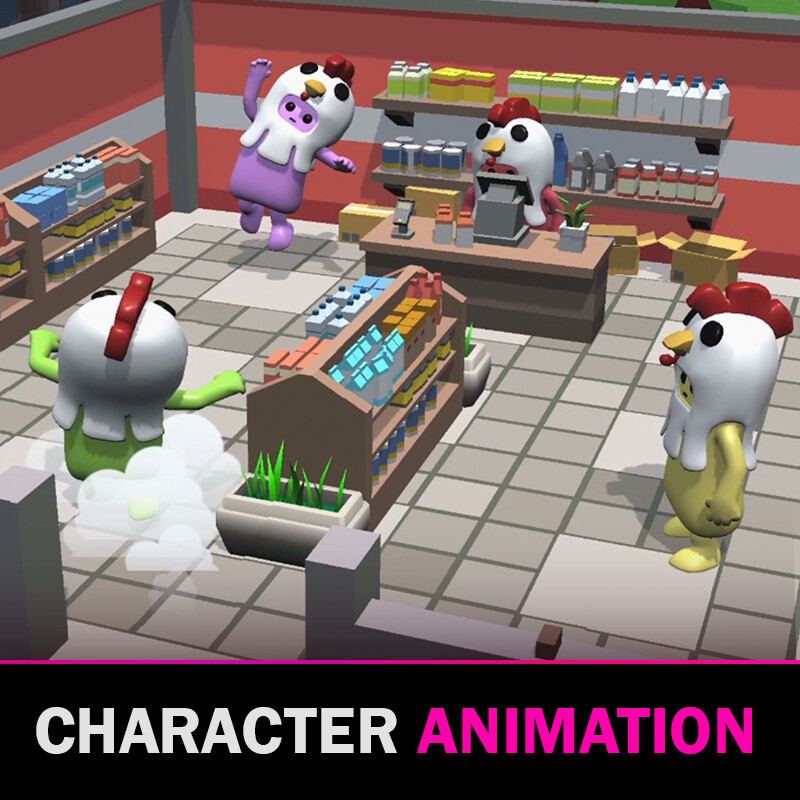 ArtStation - Animations for FallGuys-style game prototype