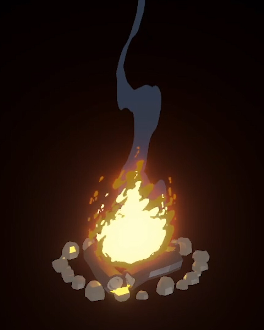 ArtStation - Real-Time VFX - Toon Campfire Effect