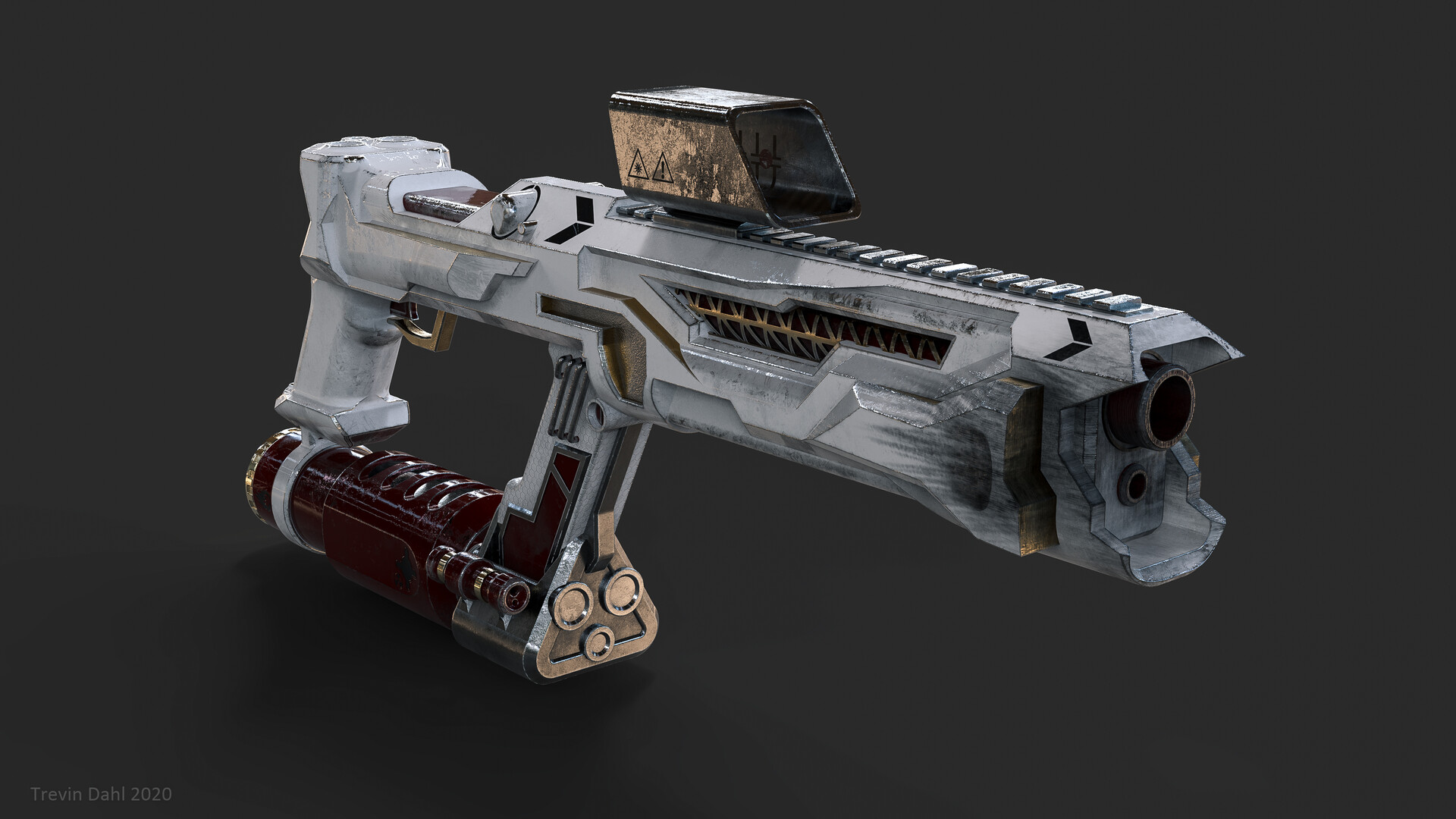 ArtStation - CYBR-B-74 Futuristic Hand-Cannon