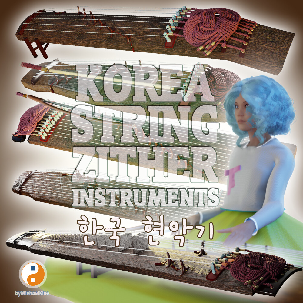 Michael Klee - Gayageum Ajaeng Geomungo - 3 Korea String Zither ...