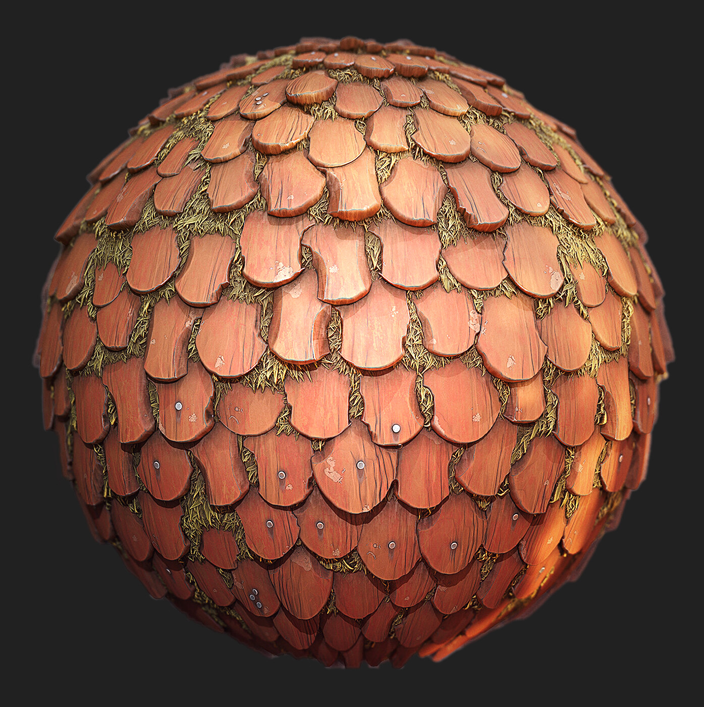 ArtStation - Stylized Roof Shingles