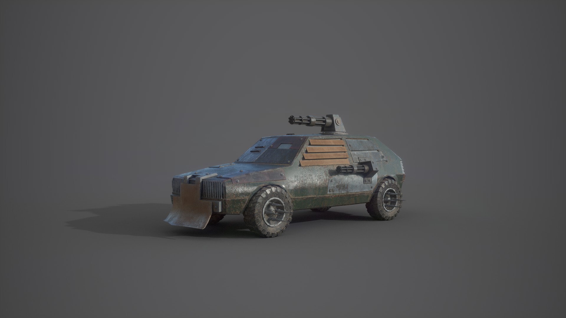 ArtStation - Post Apocalyptic Monster VW Golf