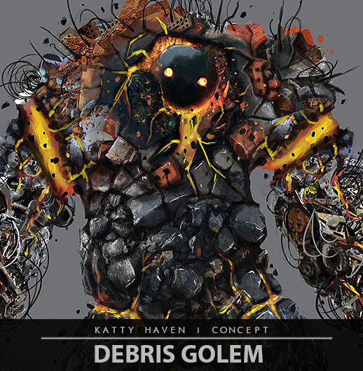 ArtStation - debris golem
