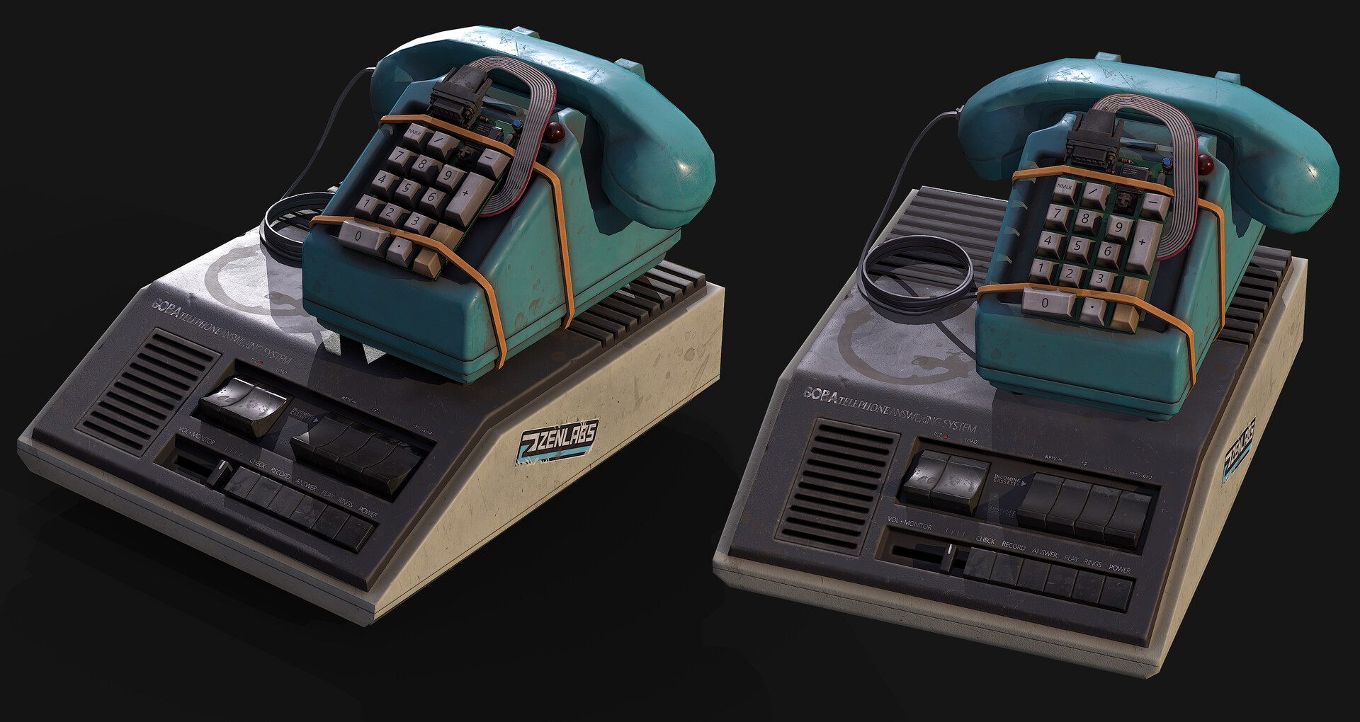 ArtStation - Phone & Answering Machine - Rust