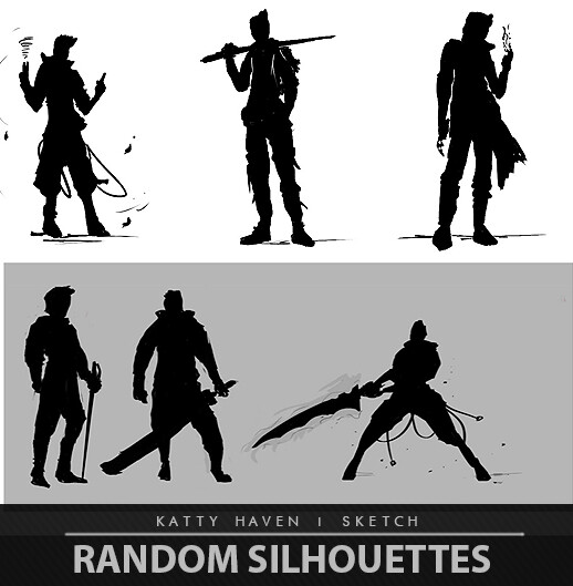 ArtStation - random silhouettes