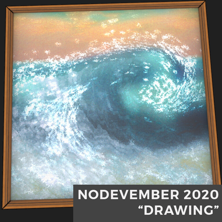 ArtStation - Nodevember 2020, day 6, "Drawing"