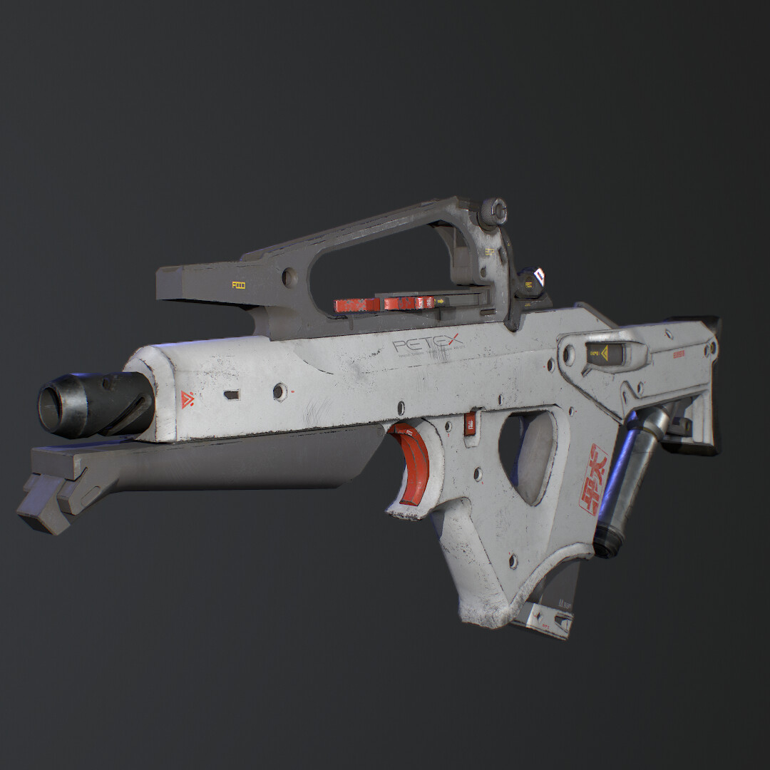 ArtStation - AR-3 Gun (E wo kaku Peter's gun fan art)