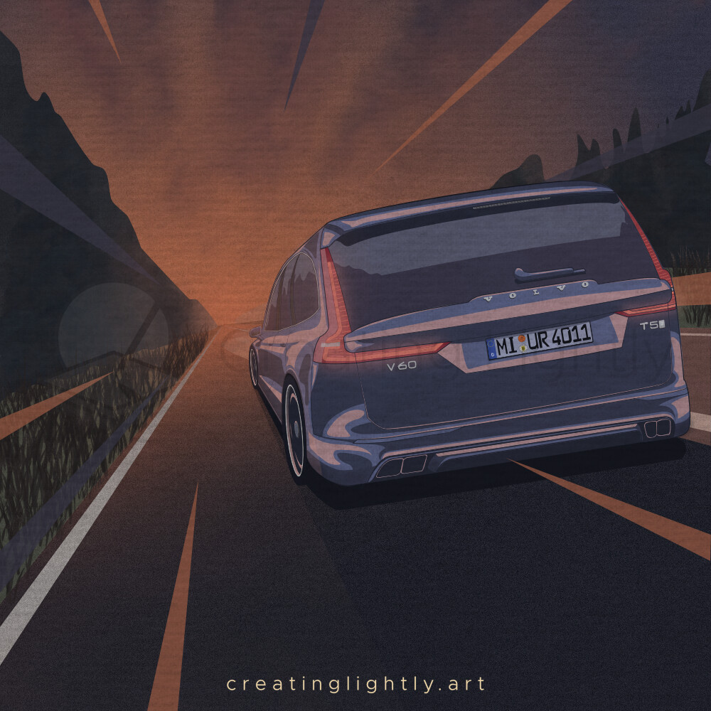 ArtStation - Volvo V60 - MiuraMag #11