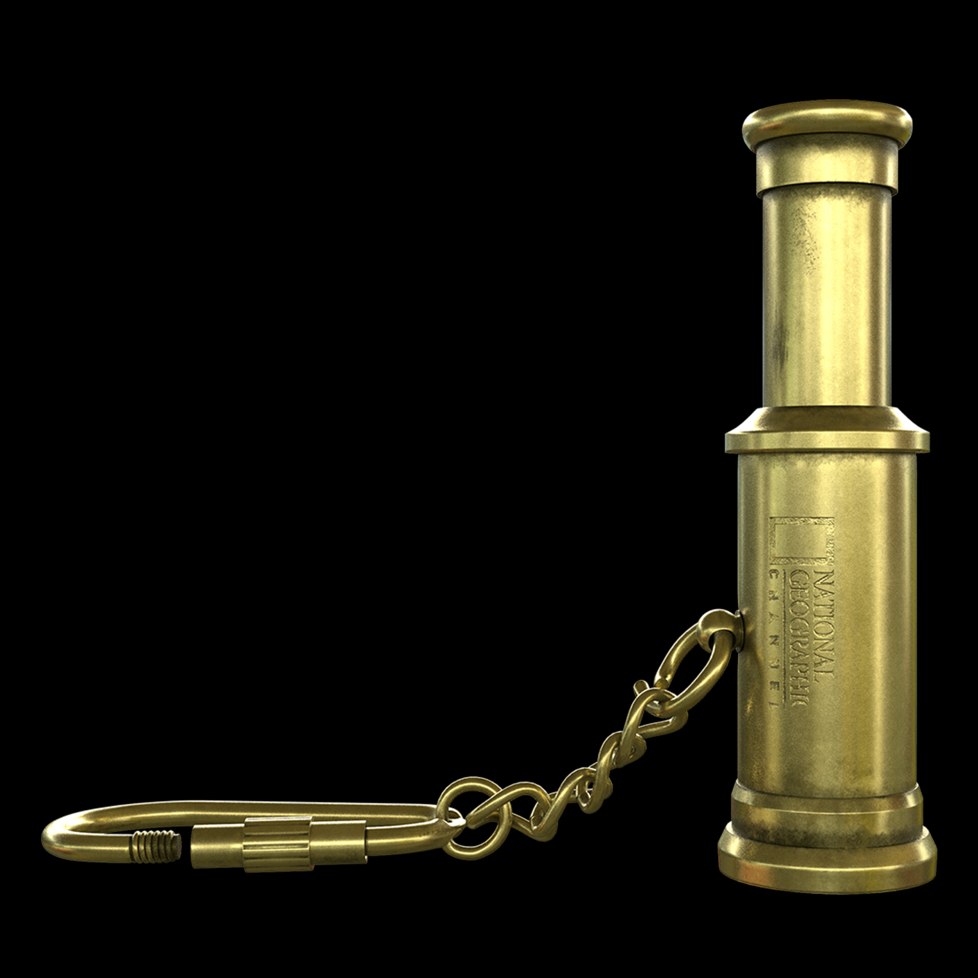 ArtStation - Telescope Keychain (National Geography) Modeling & Texturing