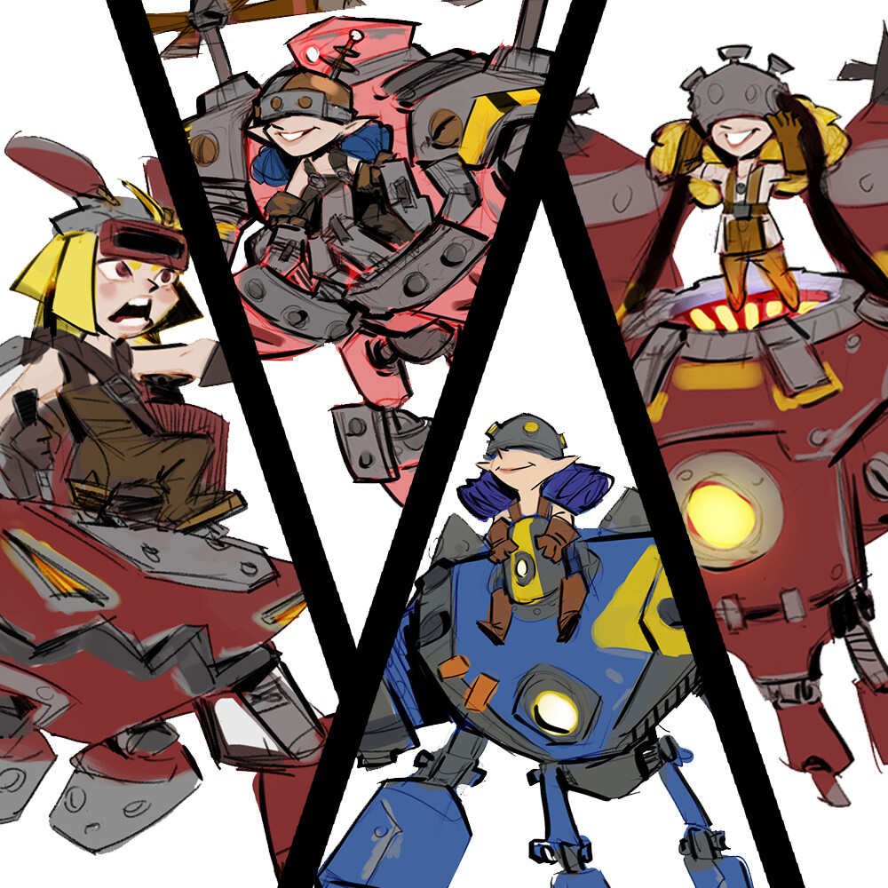 ArtStation - sketches 03-female engineer