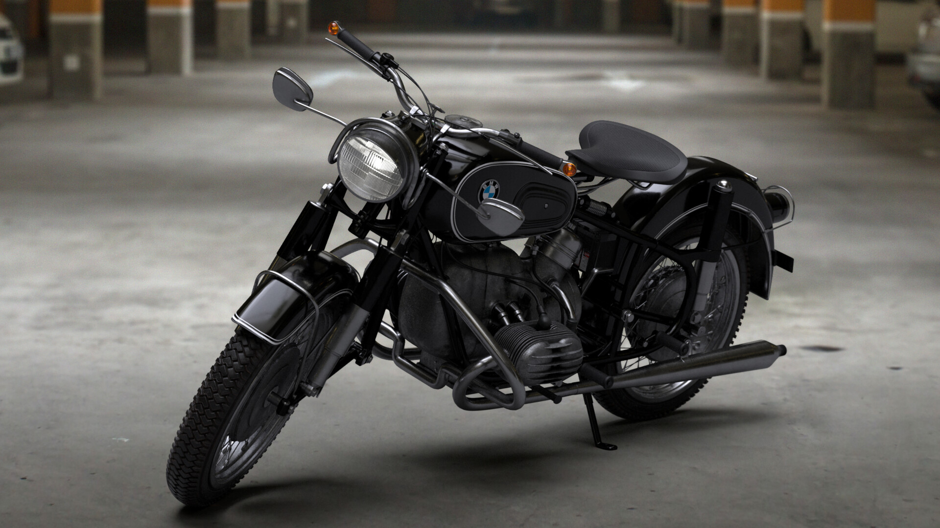 ArtStation - BMW R60/2 Motorcycle