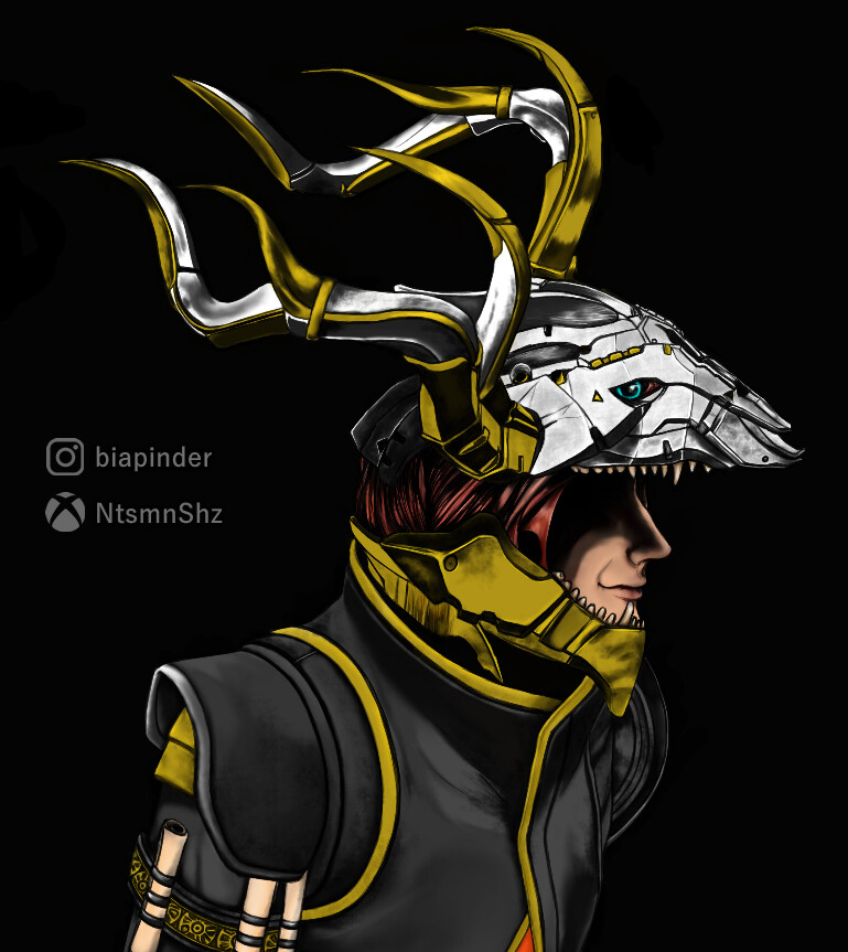ArtStation - The Stag Helmet / Capreolinax Ornament