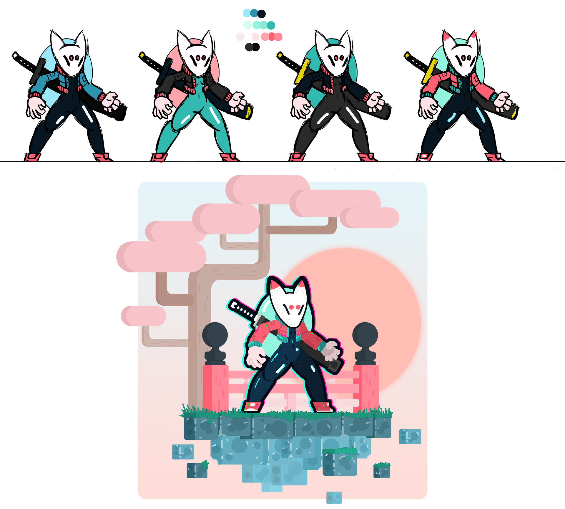 ArtStation - Kitsune - 2D character animation