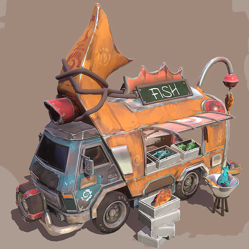 ArtStation - The Fishmonger - 3D Props